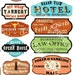 Old West Frontier Town Sign Stickers, Diorama, Model Railroad ...