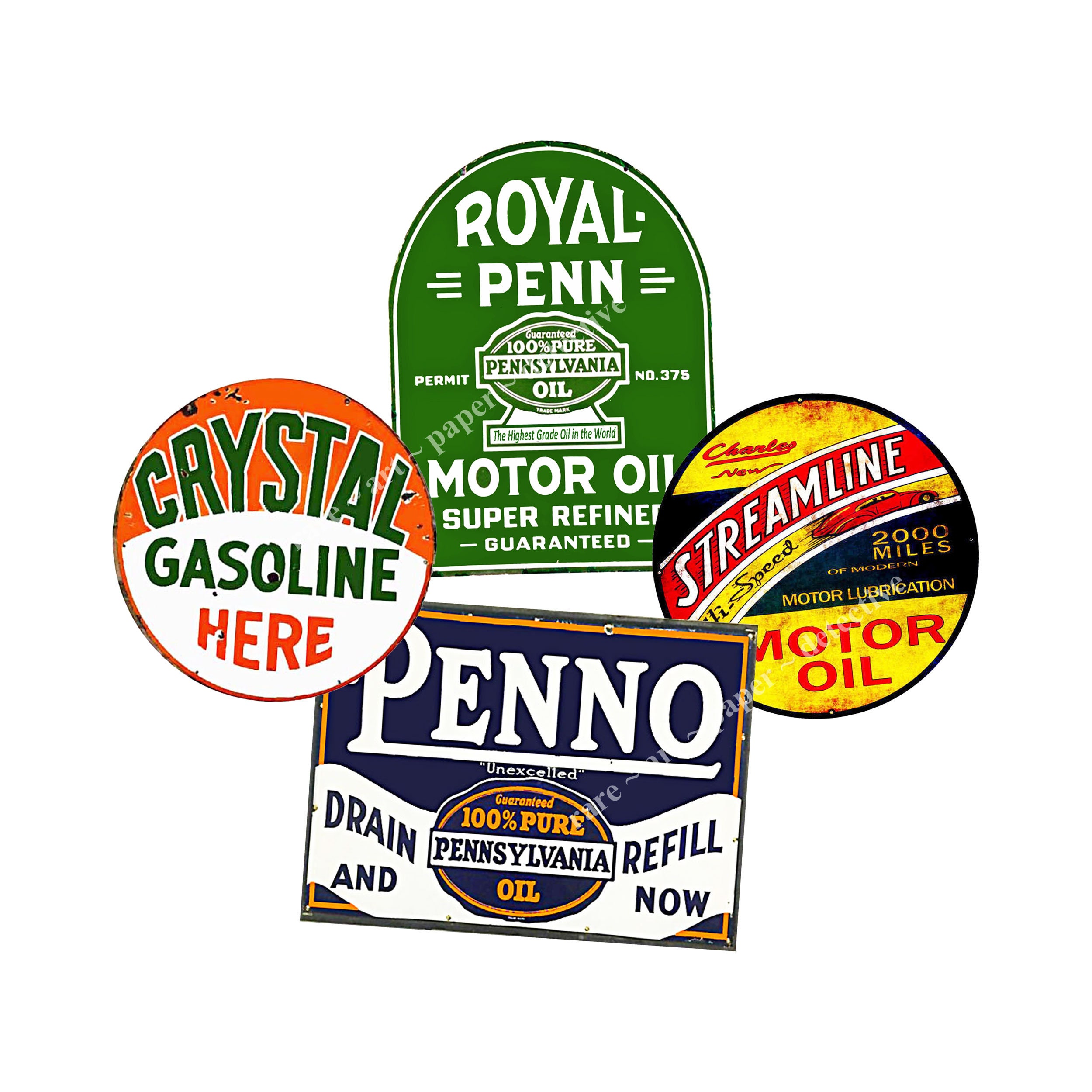 Oil Label Stickers Gift Set of 4 Colorful Car Enthusiast | Etsy