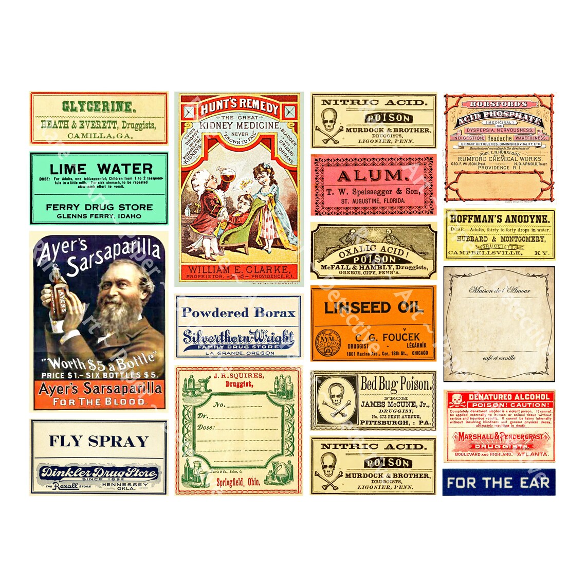 Apothecary Bottle Stickers Hospital Dispensary & Medicine - Etsy