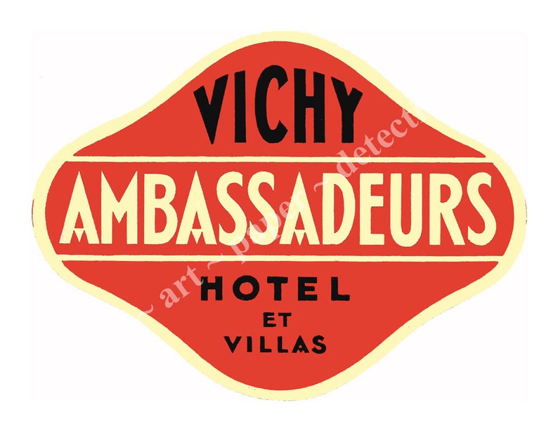 Luggage Stickers Steamer Trunk Labels 6 Big & Colorful - Etsy