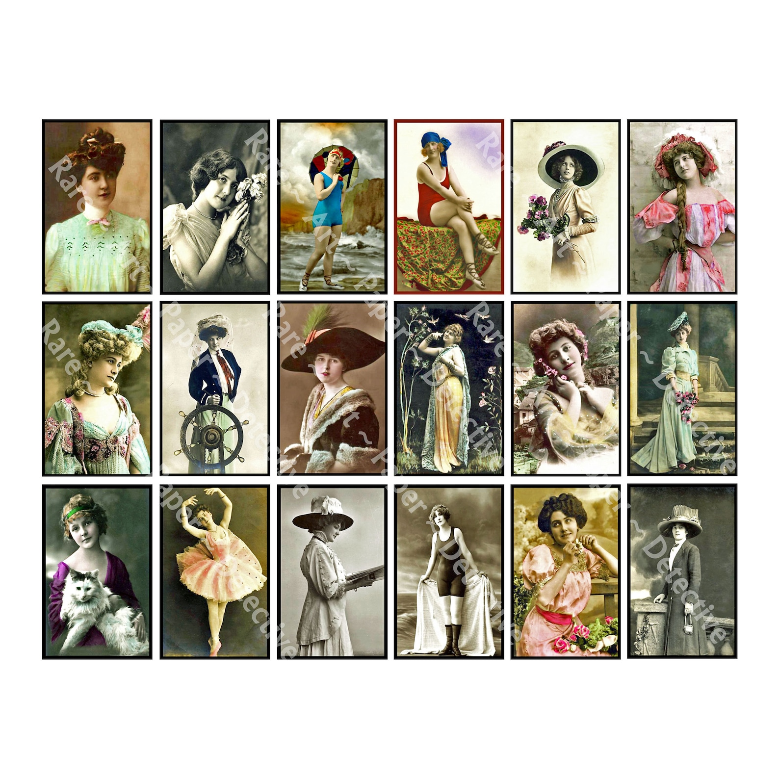 Victorian Stickers Antique Ladies Portraits Vintage Journal - Etsy