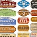 39 Frontier Town Sign Stickers for Old West Miniatures Model Train ...