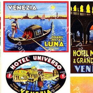 Travel Stickers, Hotel Luggage Labels, Printed Sheet, Travel Baggage ...