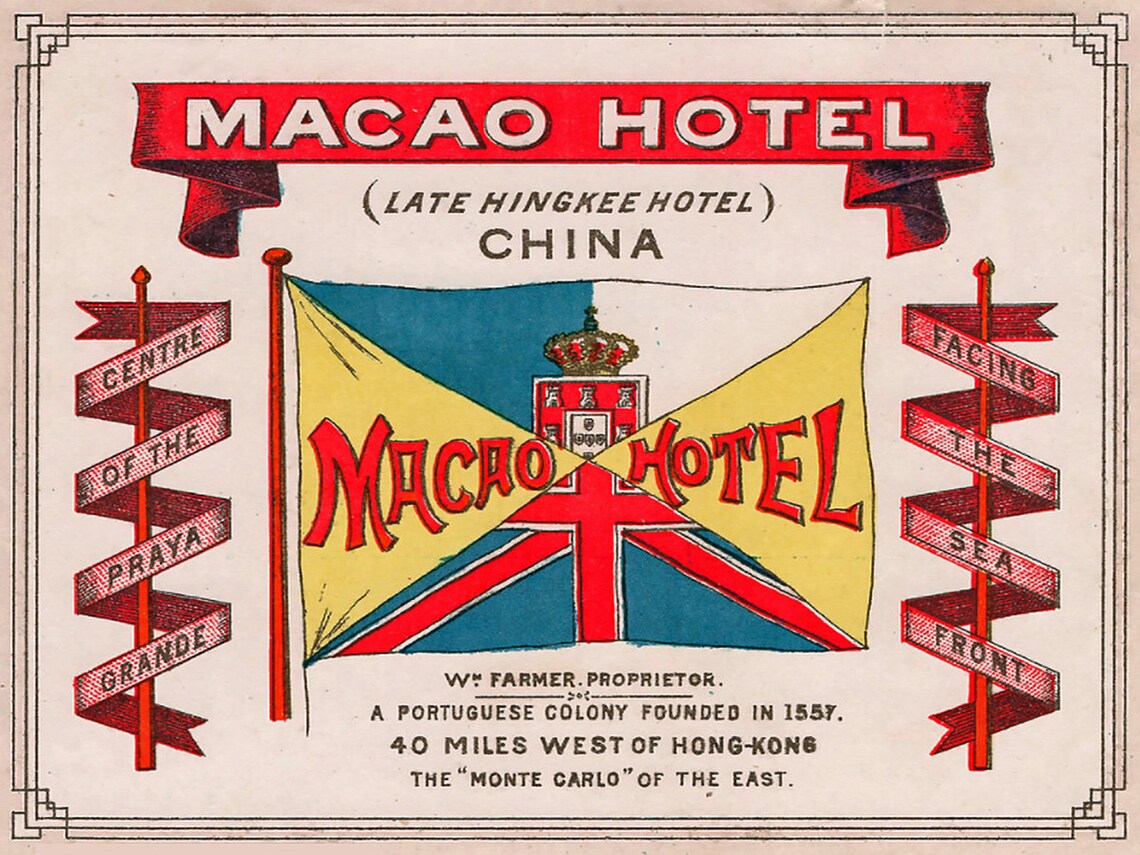 Luggage Stickers Steamer Trunk Labels 6 Big & Colorful - Etsy