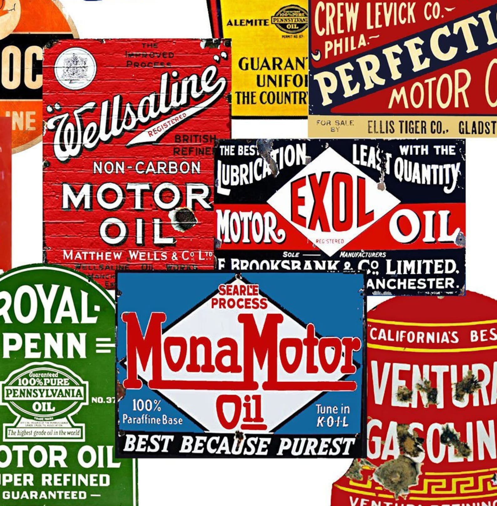 Oil & Gas Can Labels Gift Set of 12 Stickers Colorful Car | Etsy