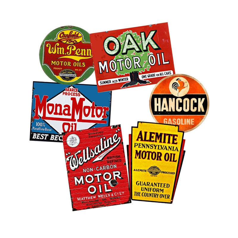 Motor Oil Can Labels - Etsy