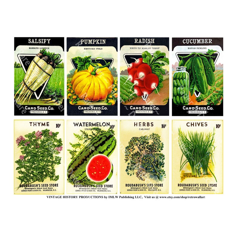 Seed Pack Stickers Card Making REAL ADHESIVE STICKERS - Etsy