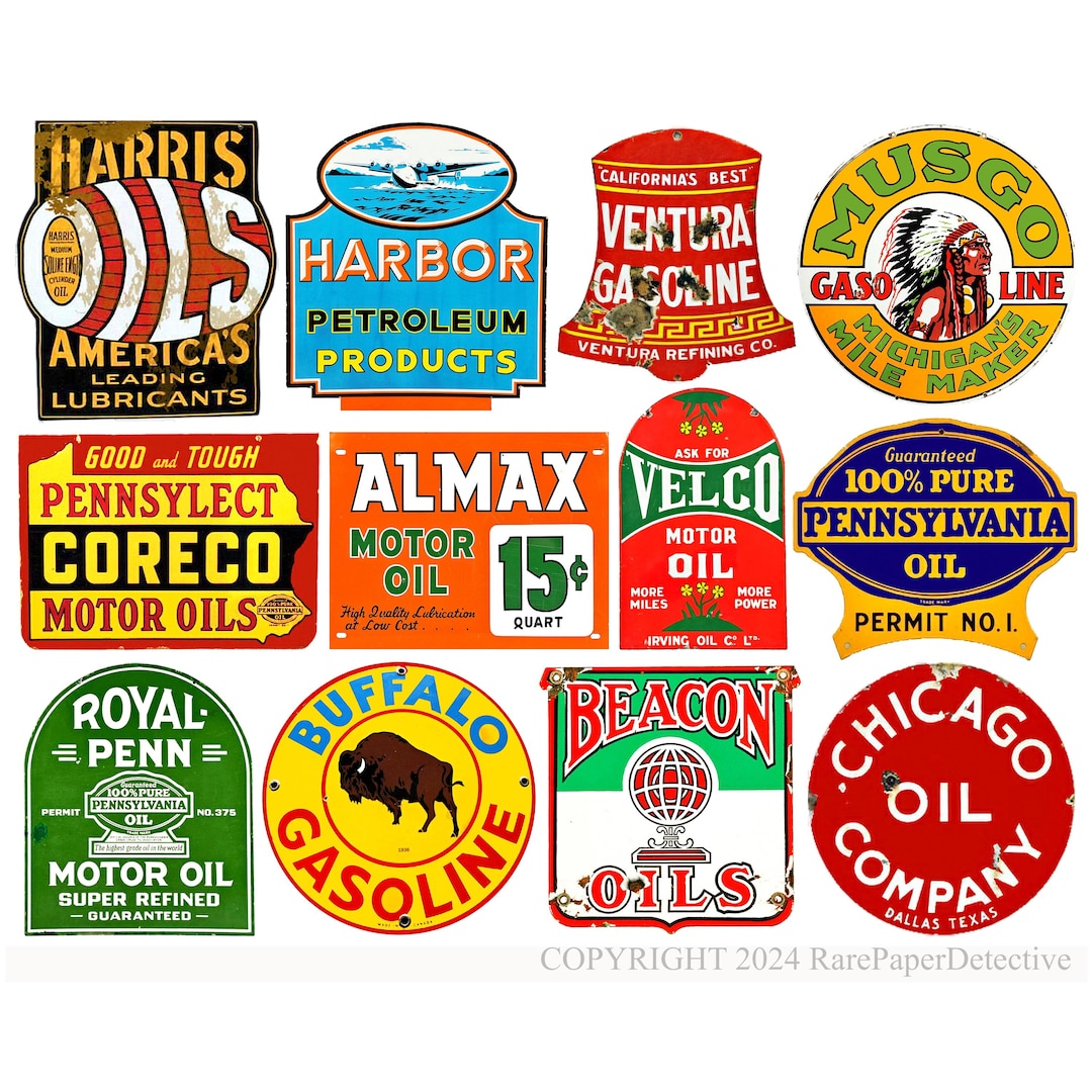 Oil Label Stickers for Tool Boxes Workshops and Gifts for Him Motor Oil ...