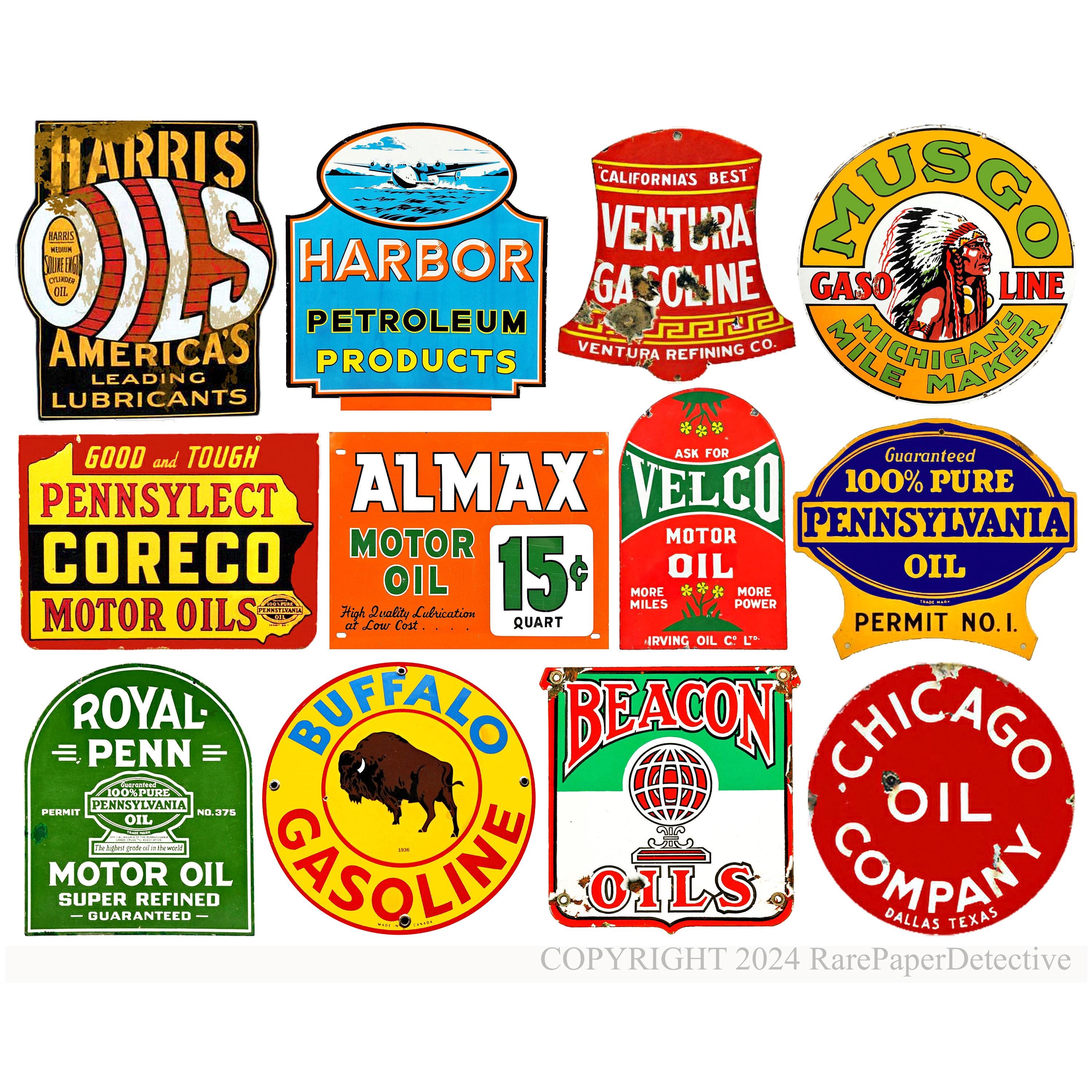 Oil Label Stickers for Tool Boxes Workshops and Gifts for Him Motor Oil ...
