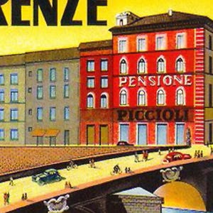 Hotel Luggage Sticker, Florence Italy - Luggage Label Suitcase Label ...