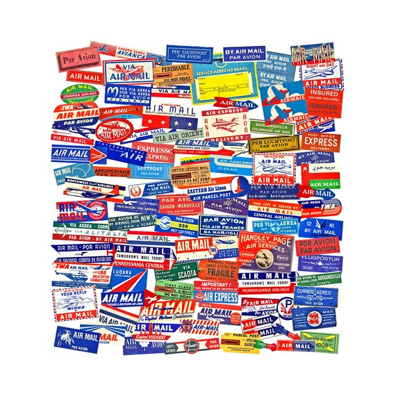 Airmail Stickers