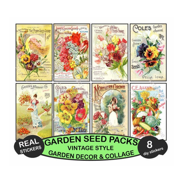 Seed Packet Sticker - Etsy