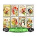 Seed Packet STICKERS, 8 Antique Seed Annual Covers for Gardening ...