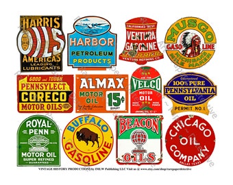 Motor Oil Stickers | Etsy