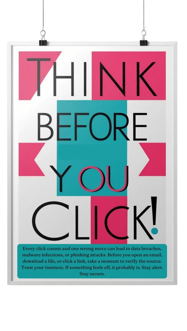 Cybersecurity Awareness Poster Bundle - Infosec Wall Art, Stickers ...