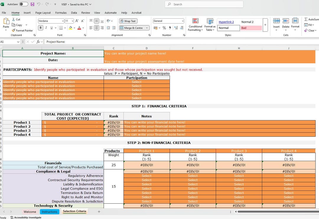 Vendor Risk Assessment Toolkit: ISO 27002 & NIST Aligned (excel Template) - Etsy