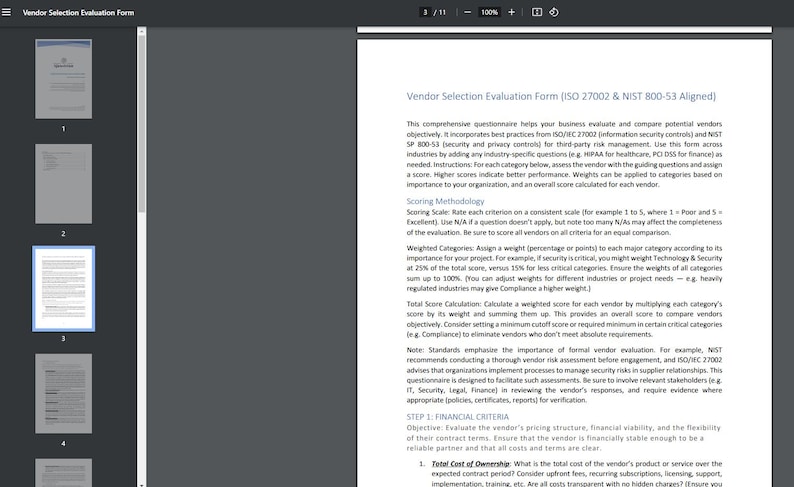 Vendor Risk Assessment Toolkit: ISO 27002 & NIST Aligned (excel ...