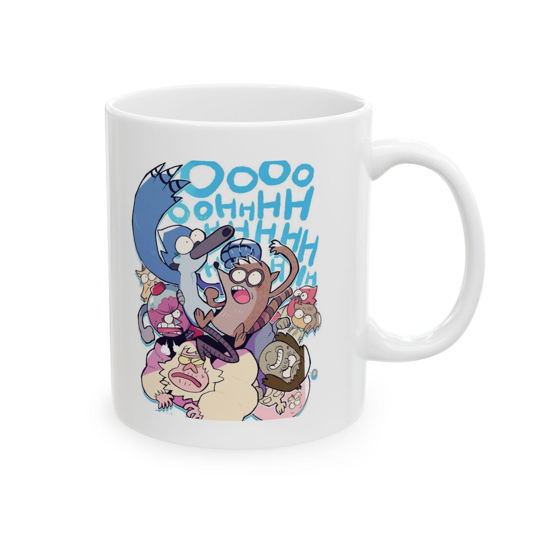 Regular Show Mug - Mordecai & Rigby Coffee Cup Gift for Fans - Animated ...