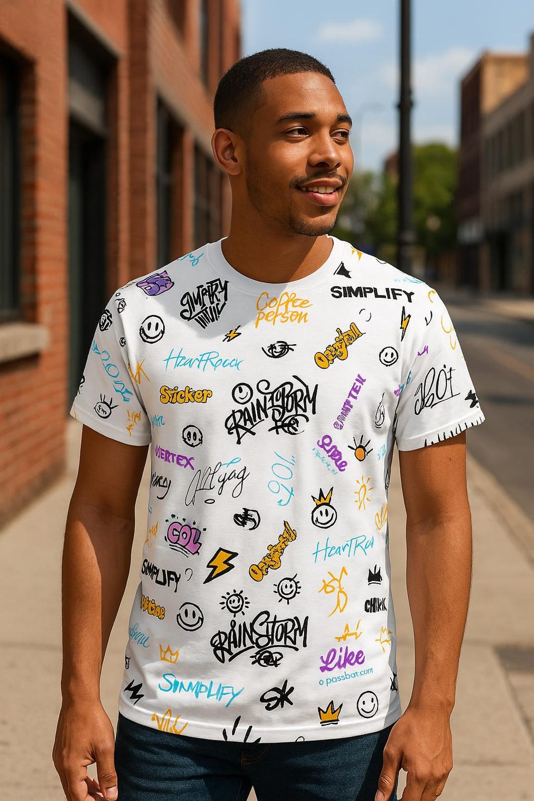 Urban Graffiti T-shirt, Signature T-shirt, Streetwear Fashion, Urban ...