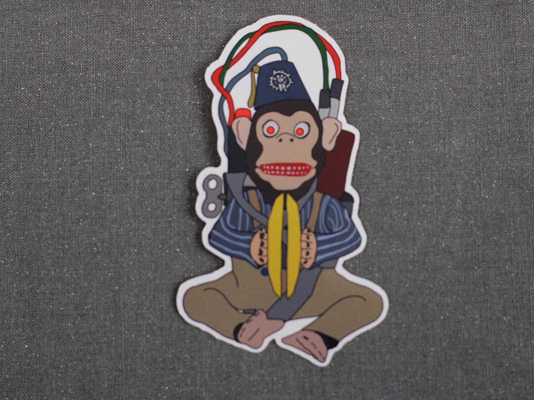 Monkey Bomb Vinyl Sticker - Etsy