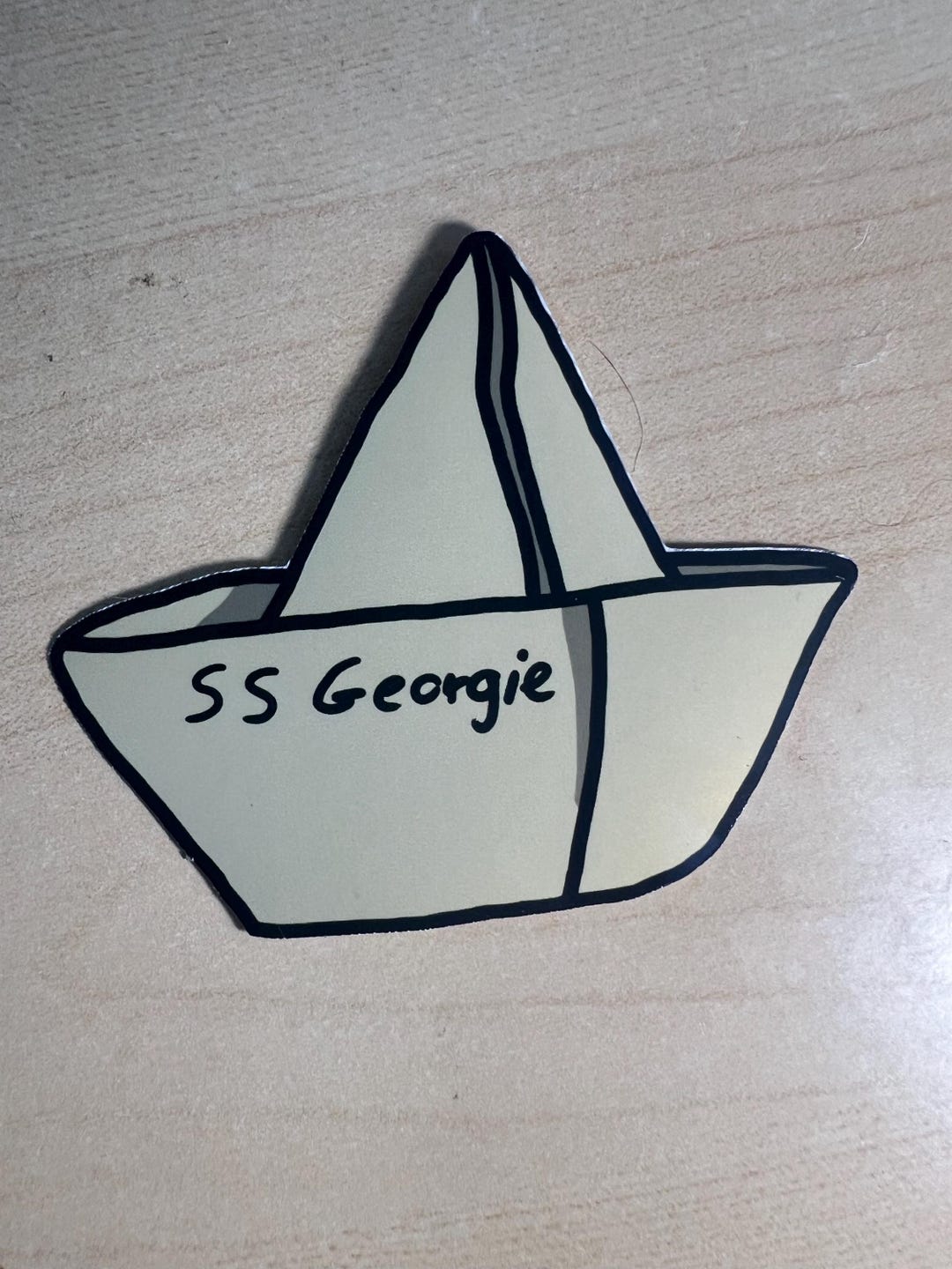 Georgie Boat Vinyl Sticker - Etsy