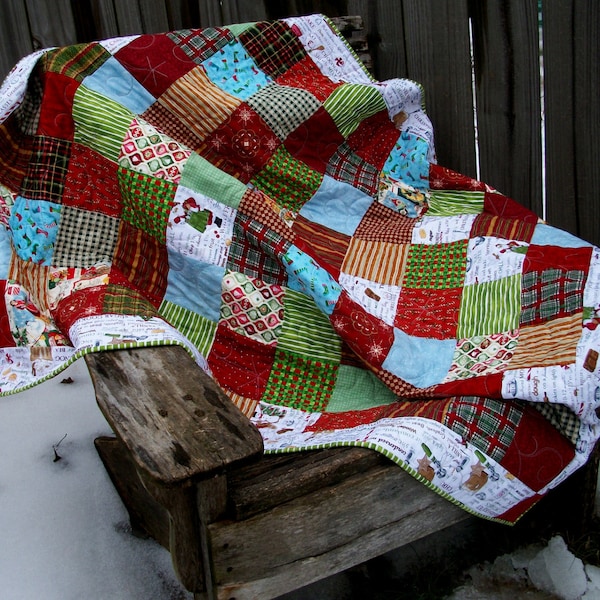 Christmas Lap Quilt - Etsy