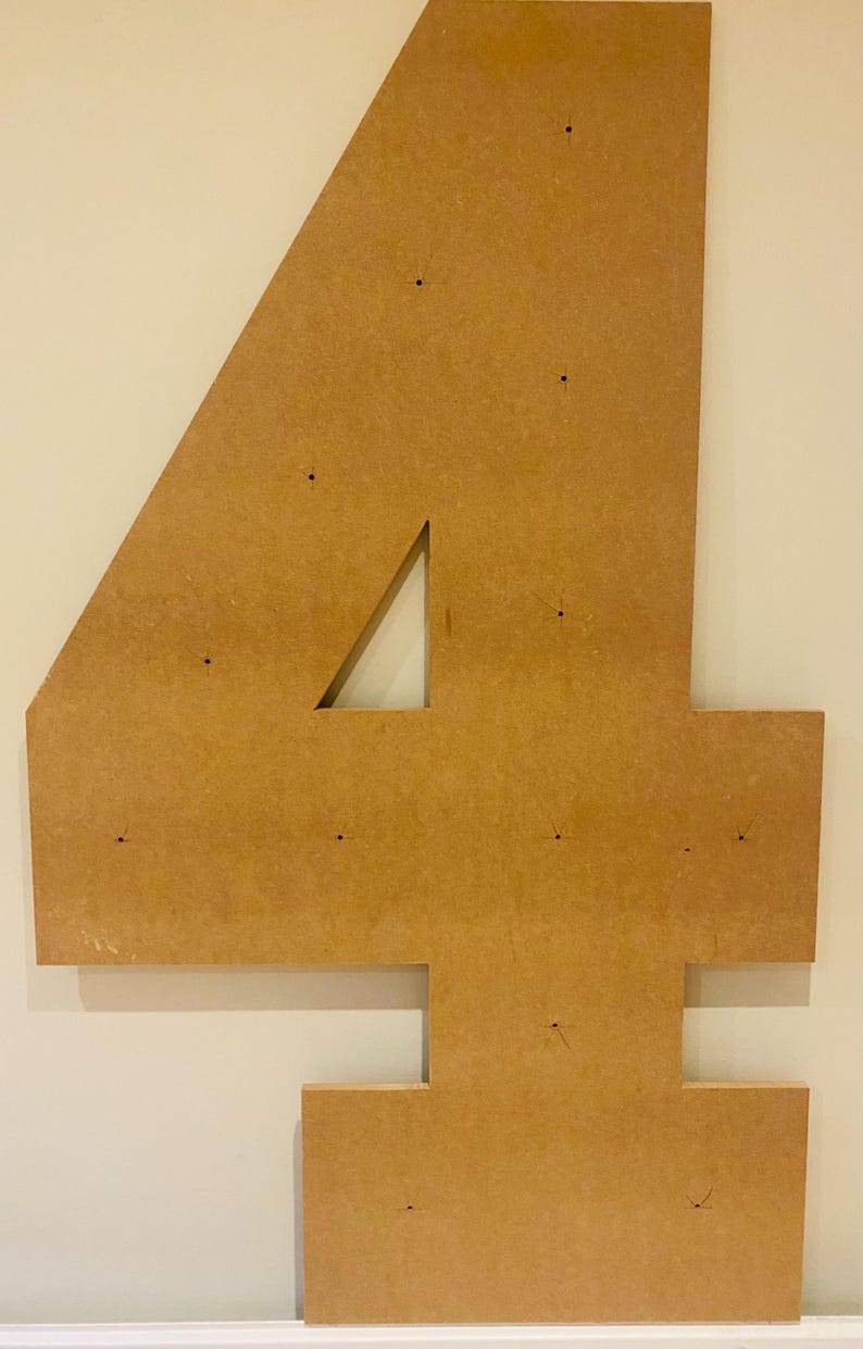 4ft '0-9' Marquee Number Plans Blueprints Templates Light up Numbers ...