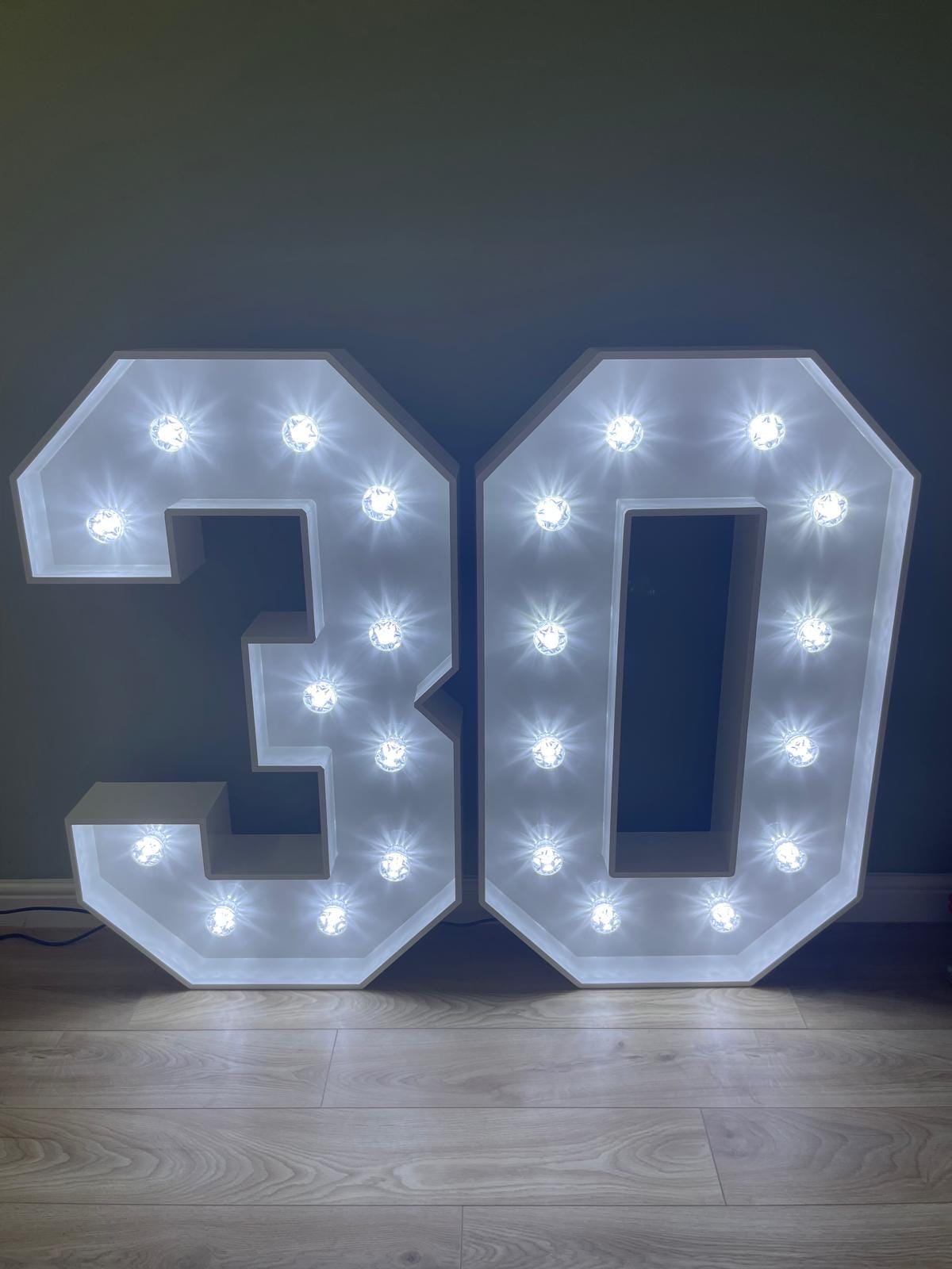 4ft '7' Marquee Number Plans Blueprints Templates Light up Numbers ...