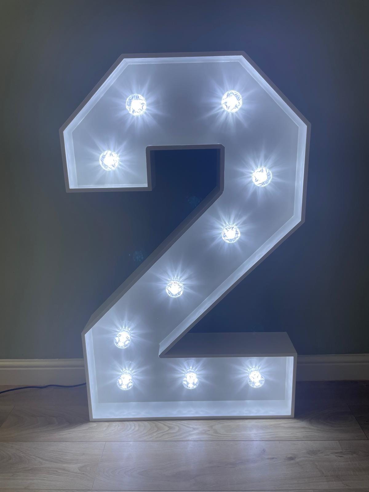 4ft '1' Marquee Number Plans Blueprints Templates Light up Numbers ...