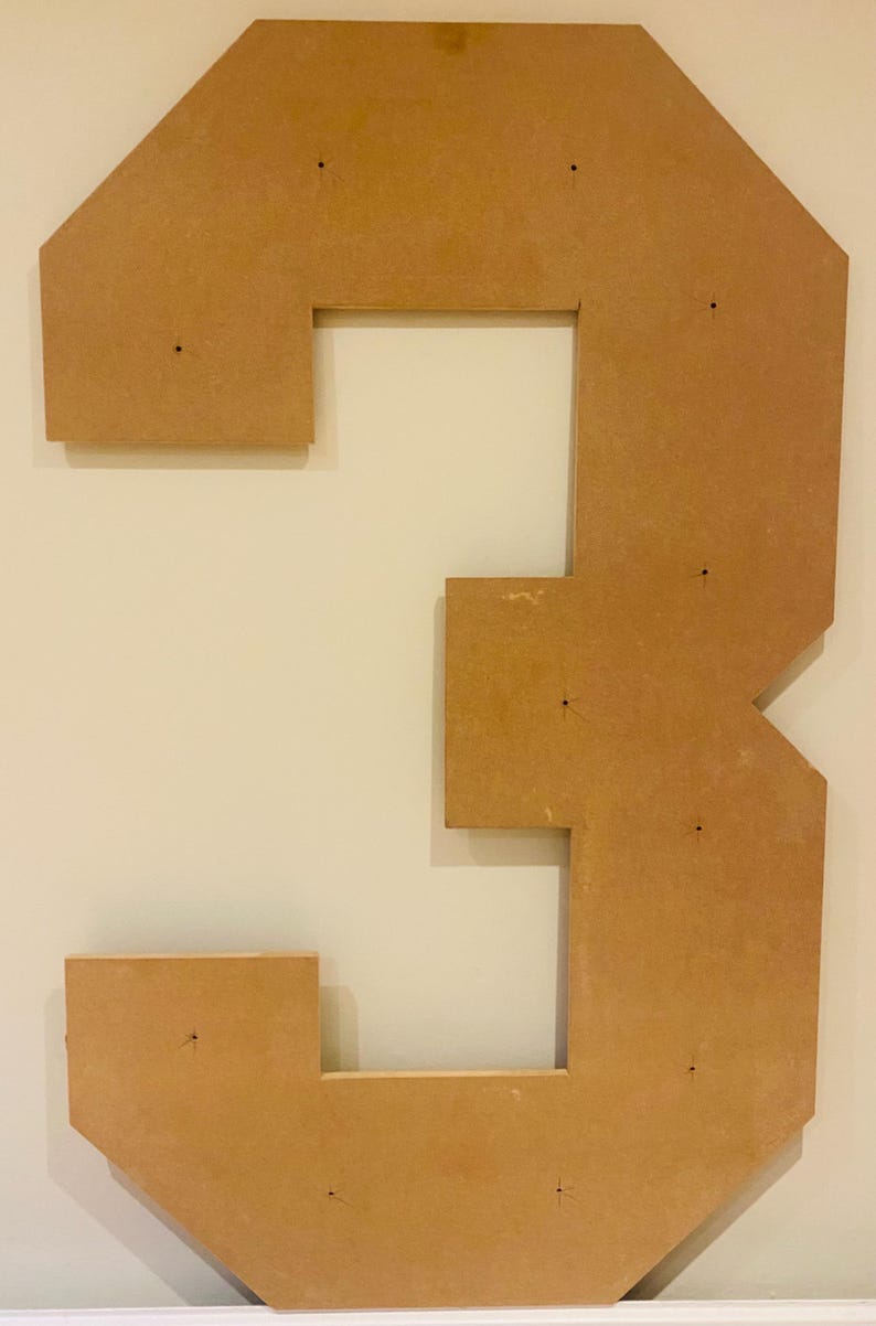 4ft '0-9' Marquee Number Plans Blueprints Templates Light up Numbers ...