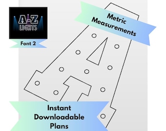 4ft 'O' Marquee Letter Plans Blueprints Templates Light up Numbers ...