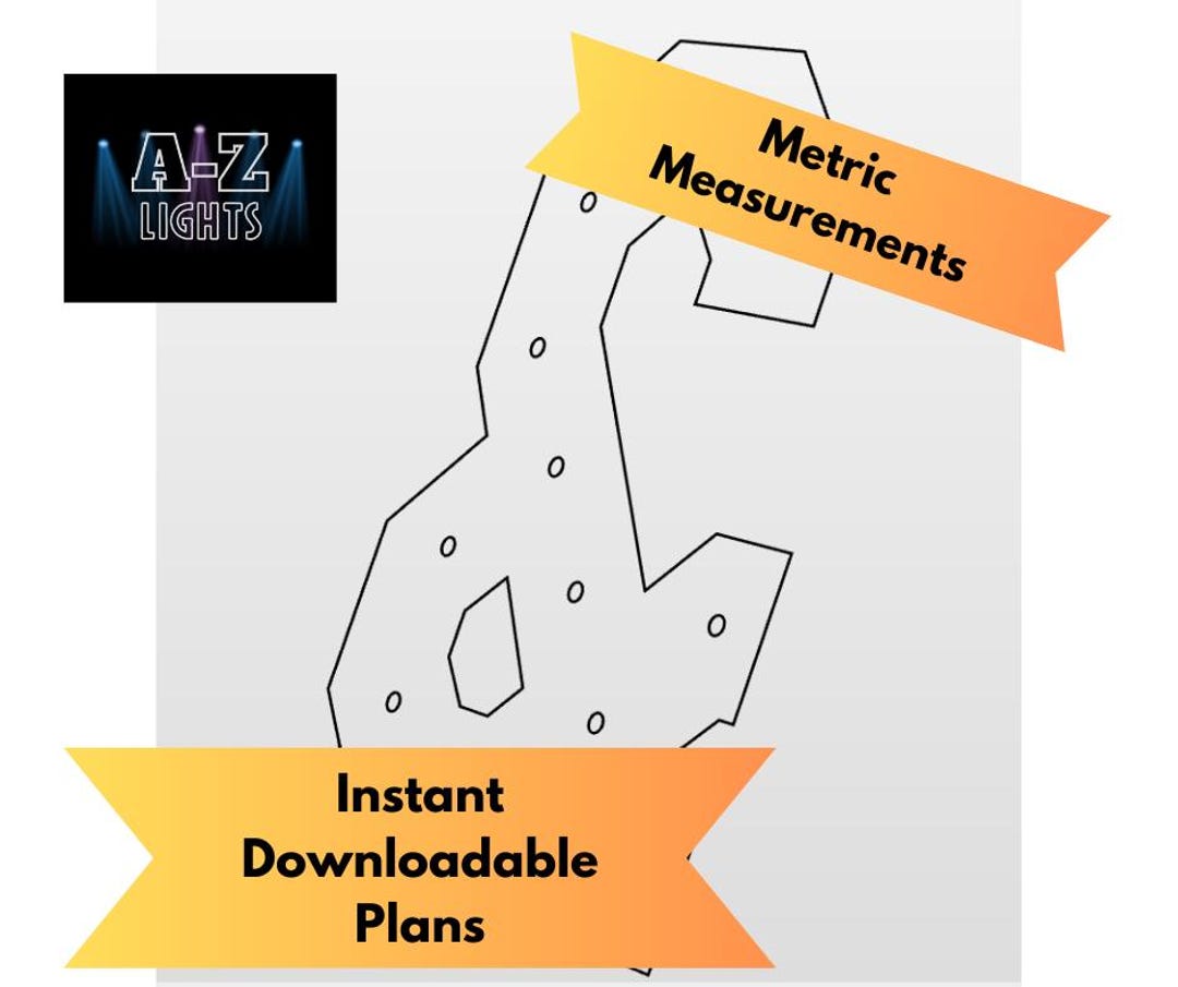 3ft '&' Marquee AND Sign Plans Blueprints Templates Light up Numbers ...