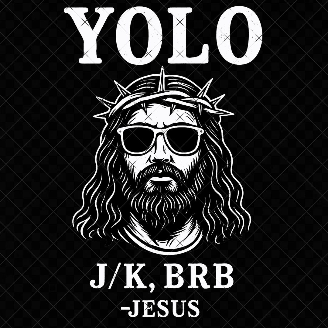 Comfort Colors YOLO JK Jesus Png, Trendy Cool Jesus Png, Vintage ...