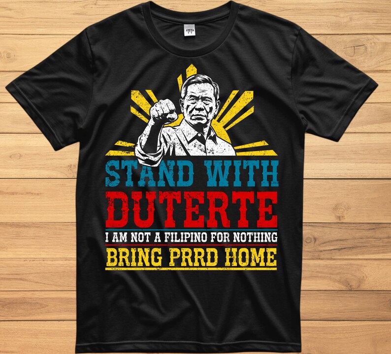 Free Duterte Supporter Shirt Png, Philippines President Rodrigo Digong ...