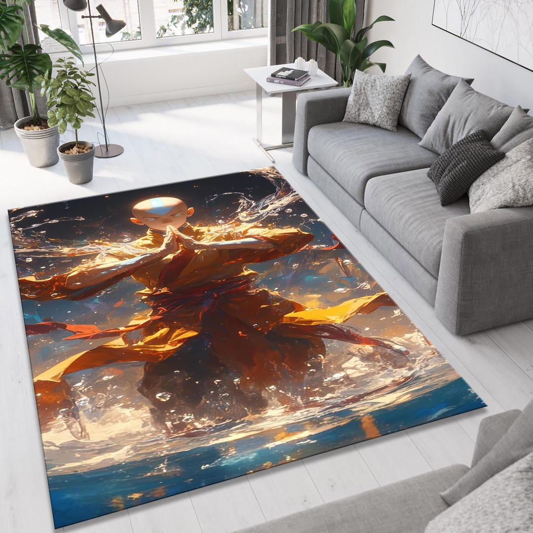 ATLA Avatar the Last Airbender, Anime Rug, Kids Room Rug, Gaming Room ...