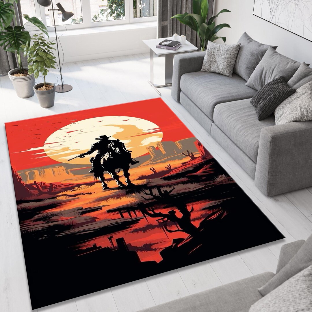 Red Dead Redemption 2 Rug, Arthur Morgan Carpet , Red Dead Redemption ...
