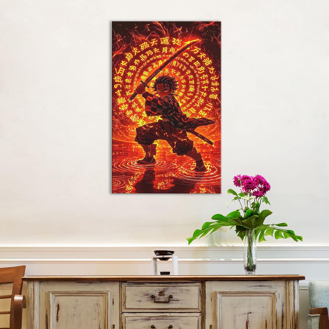 Demon Slayer Wall Art, Tanjiro Kamado Wall Art, Anime Wall Art, Cool ...