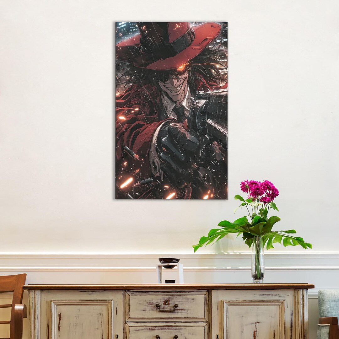 Hellsing Manga Wall Art, Alucard Wall Art, Dracula, Anime Wall Art ...