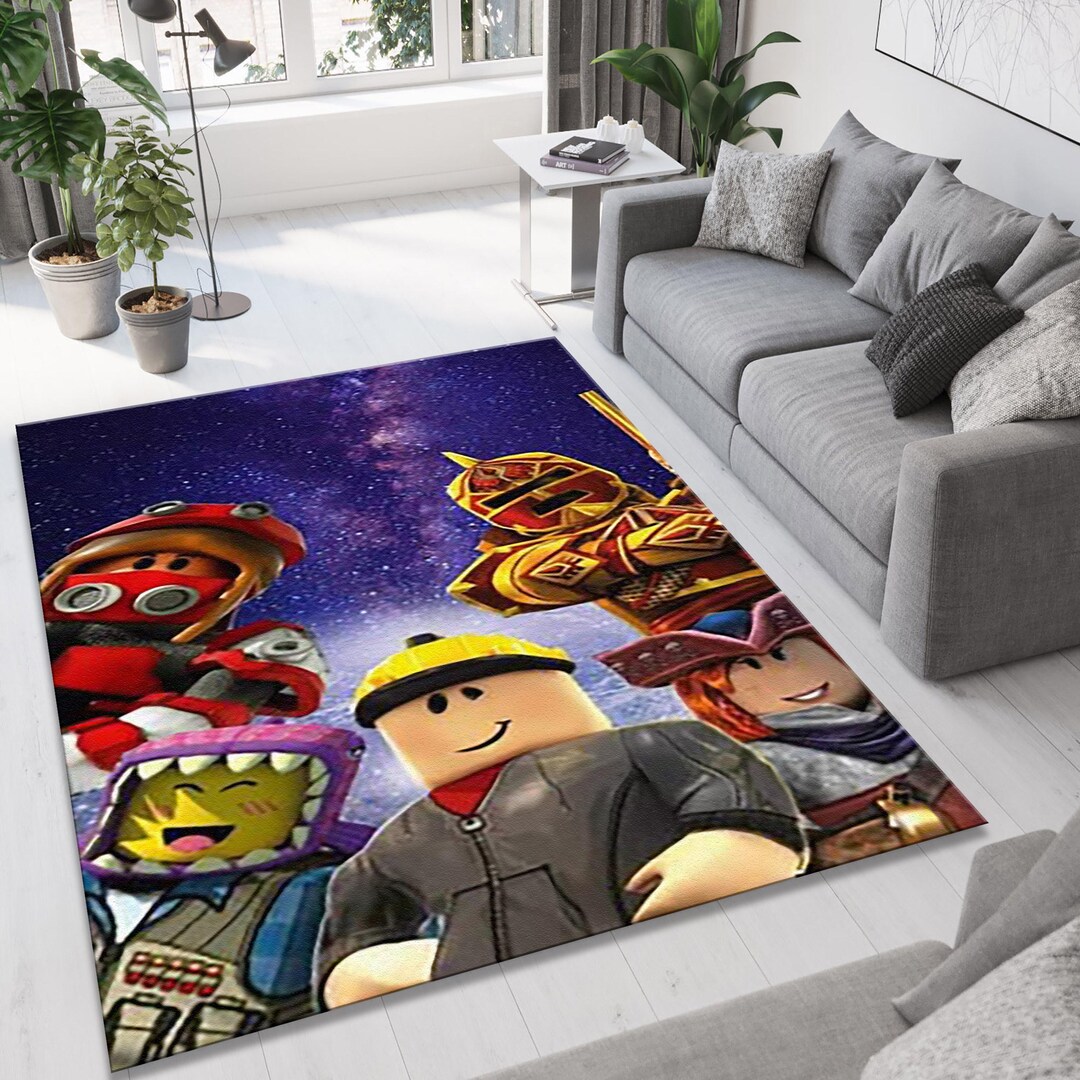 Roblox Rug, Roblox Fan Rug, Roblox Custom Rug, Personalized Roblox Rug ...