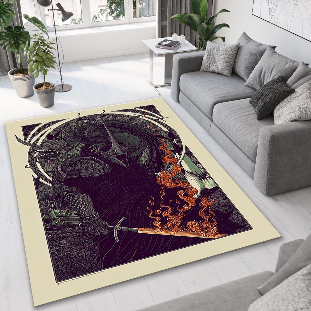 Lord of the Rings Rug, Modern Rug, Colorful Rug, Home Decor, Rug for ...
