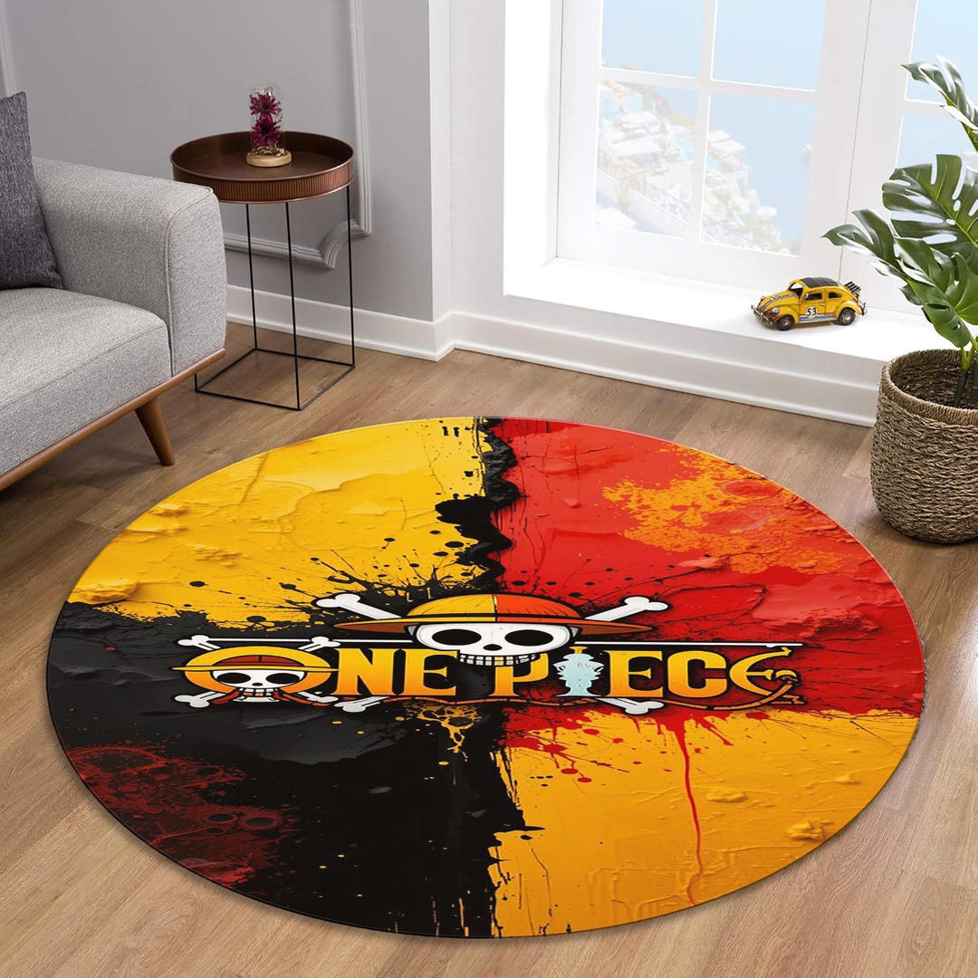 One Piece Rug, Luffy Rug, Mugiwara, Gear 5, Anime Rug, Washable Rug ...