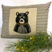 Bear Throw Pillow // Black Bear Throw Pillow // Animal Throw - Etsy