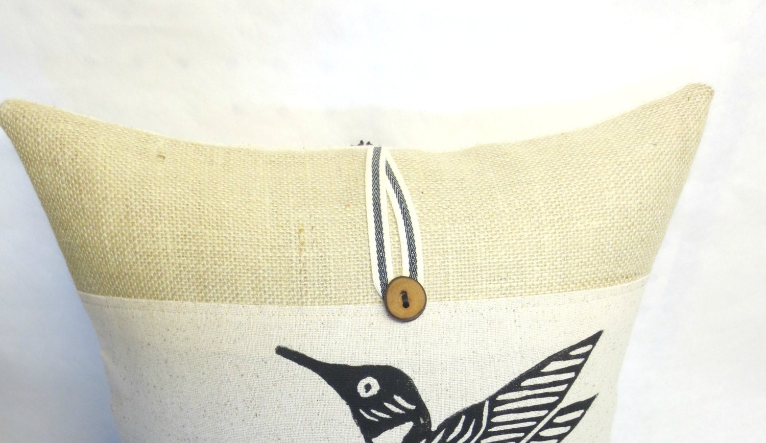 Hummingbird Pillow Decorative Hummingbird Bird Print Pillow - Etsy