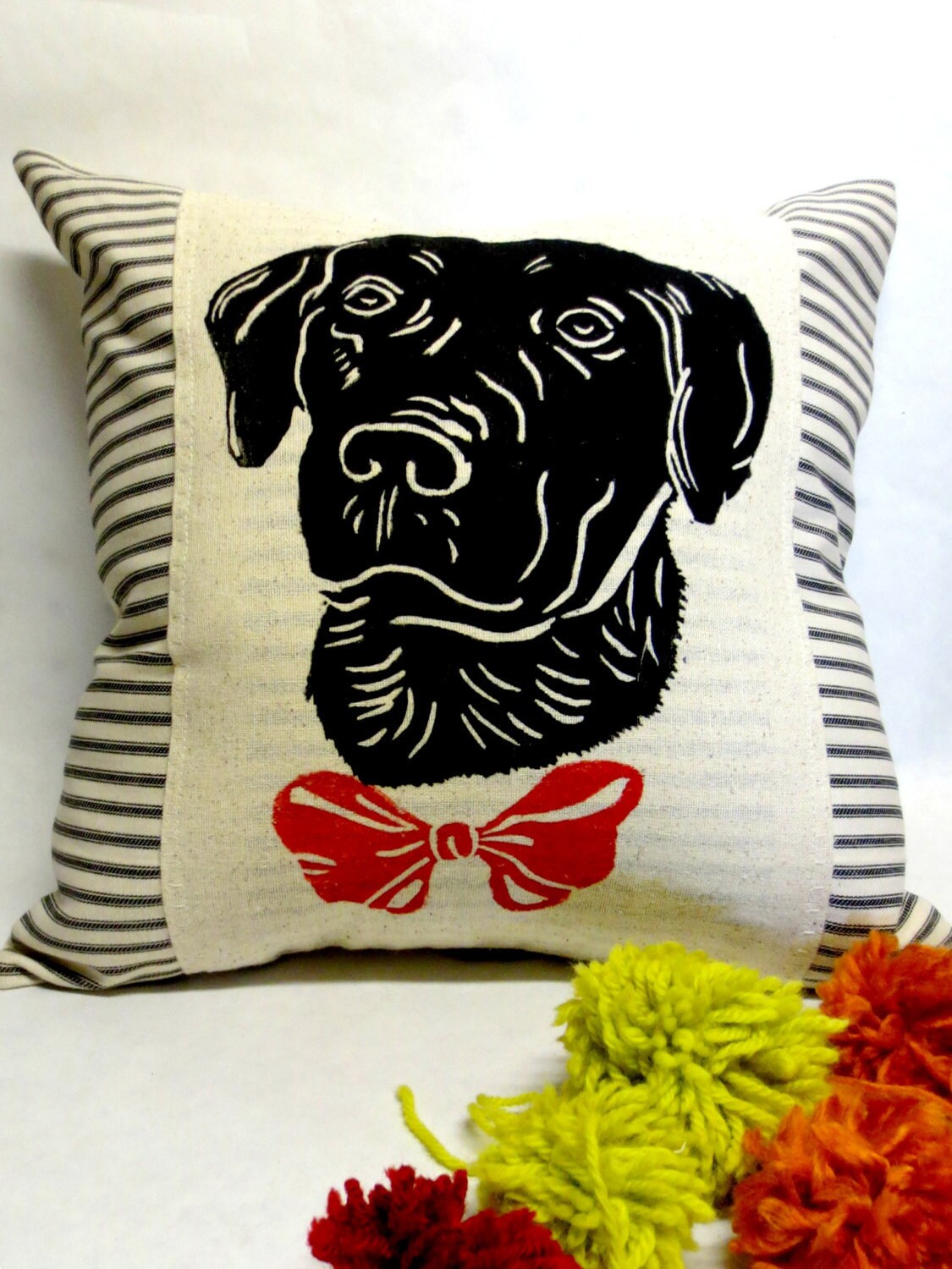 Black Lab Pillow Labrador Retriever Black Lab Print - Etsy