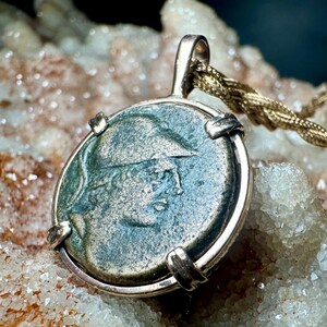 Genuine 1st Century BC Ancient Greek Ares God of War Coin in 14k Yg ...