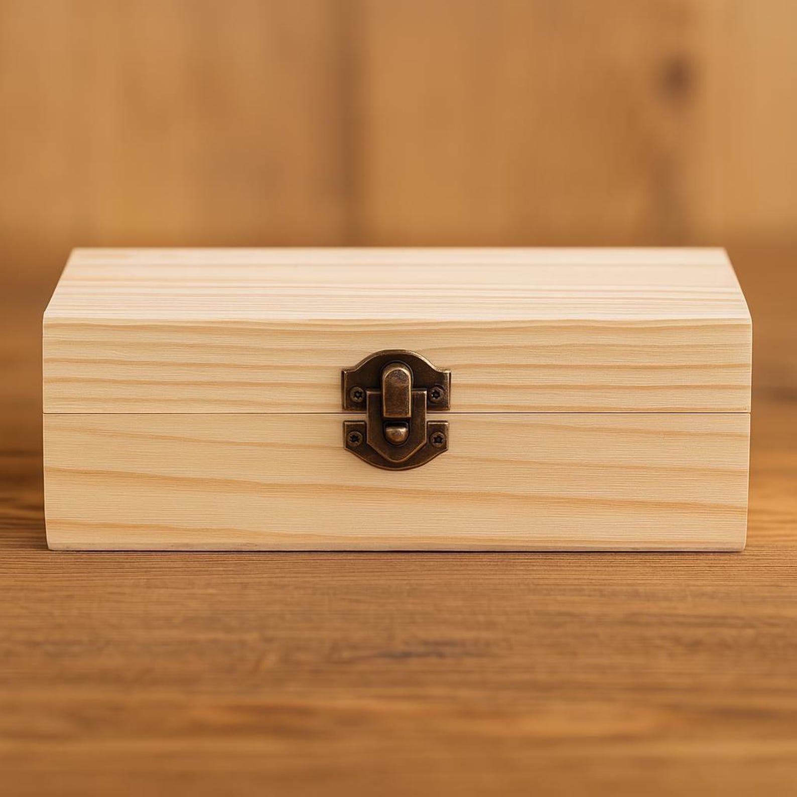 Retro Wooden Clamshell Box: Handmade Jewelry & Desk Organizer - Etsy