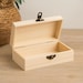 Retro Wooden Clamshell Box: Handmade Jewelry & Desk Organizer - Etsy