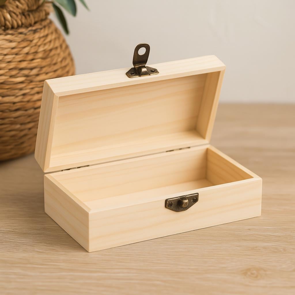 Retro Wooden Clamshell Box: Handmade Jewelry & Desk Organizer - Etsy