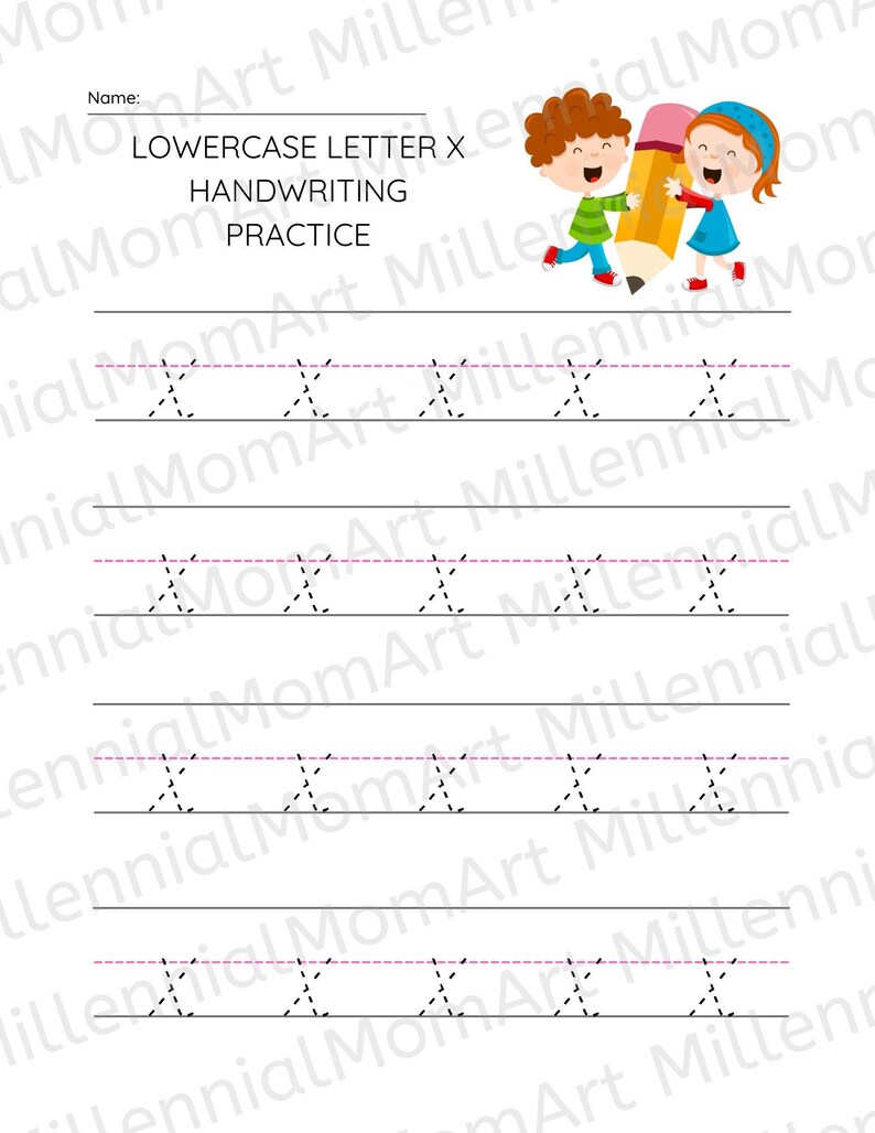 Letter X Preschool Worksheet | Alphabet Tracing & Coloring Page | "x ...