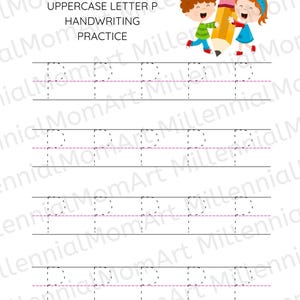 Letter P Preschool Learning Worksheet | Alphabet Tracing, Coloring ...